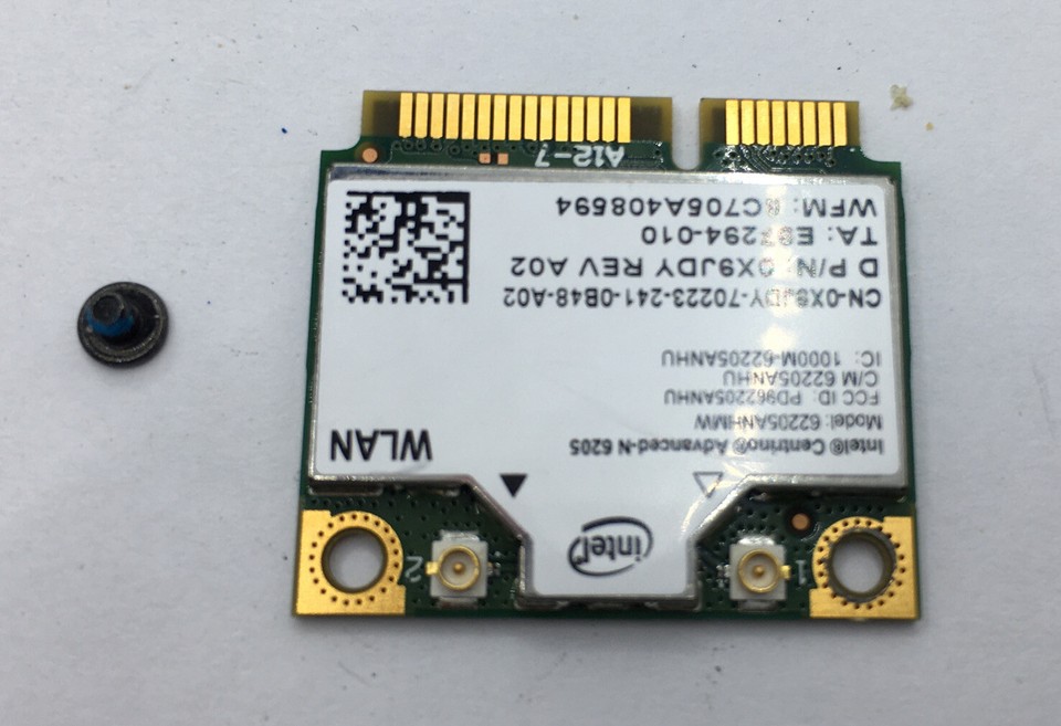Genuine OEM Dell Latitude E6420 Intel Wi-Fi WLAN Card 4W00N & Screw | eBay