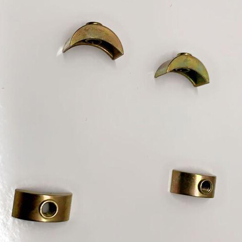M6 Half Moon Threaded Washers With Furniture Connecting Bolts For Bunk ...