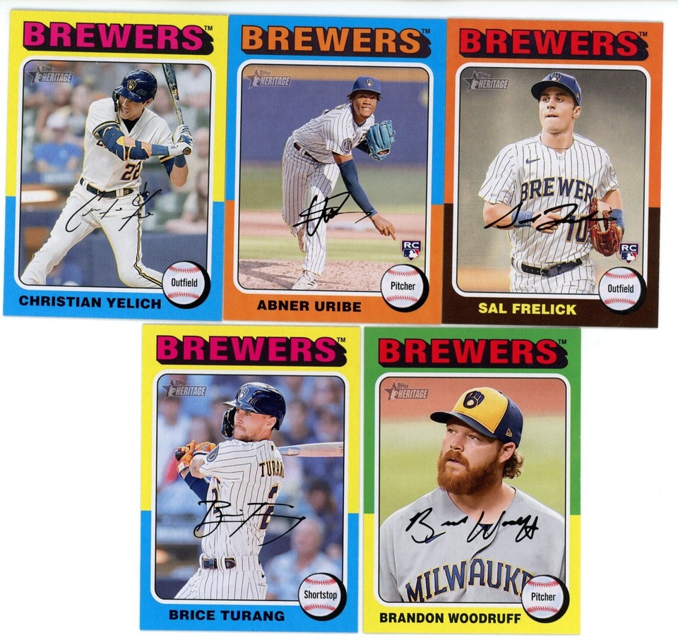 2024 TOPPS HERITAGE BASE TEAM SET MILWAUKEE BREWERS FRELICK QTY | eBay