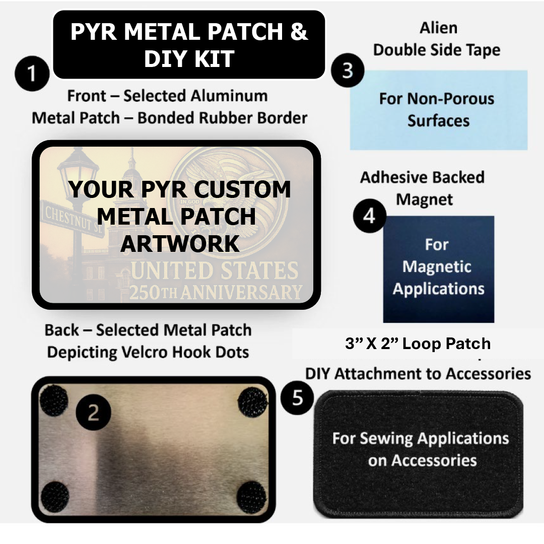 250TH US CELEBRATION RMPs - PYR Custom Metal Art - Display It Yourself ...