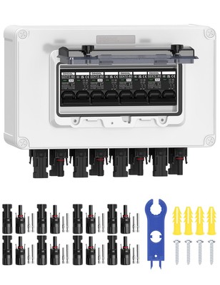 Solar Panel Disconnect Switch 4 String 30 Amp DC Circuit Breaker Box 4 ...