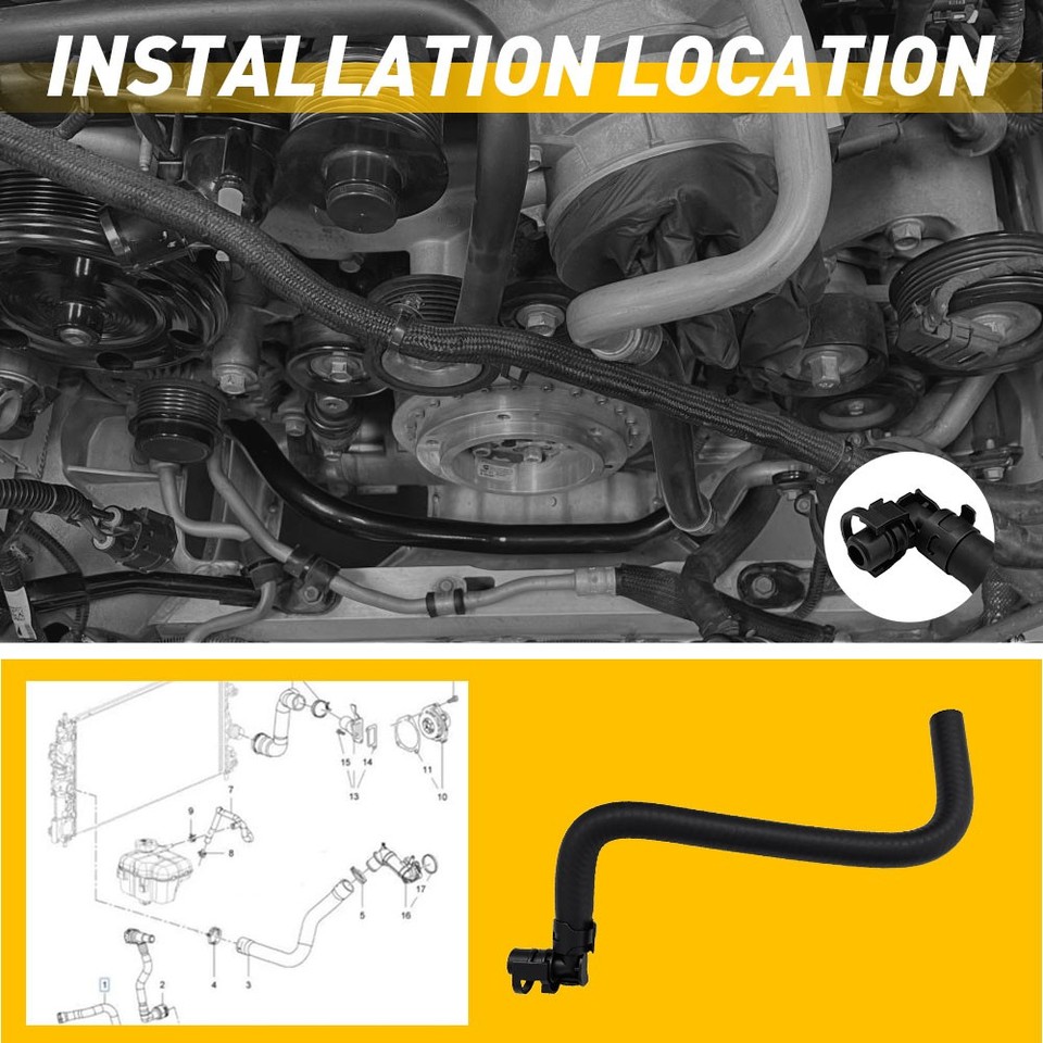 For Vauxhall MOKKA 2013 to 19 Water Coolant Degas Hose Pipe 13484281 ...