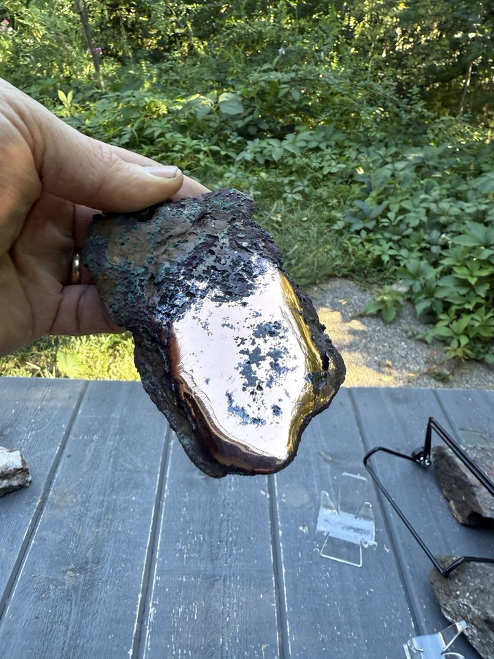 Polished Michigan Glacial Float Copper Specimen- Keweenaw Peninsula -1 ...