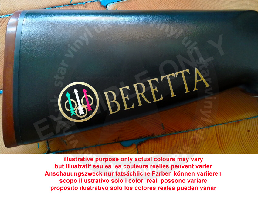 Beretta Vinyl Decal Sticker For Shotgun / Rifle / Case / Gun Safe ...