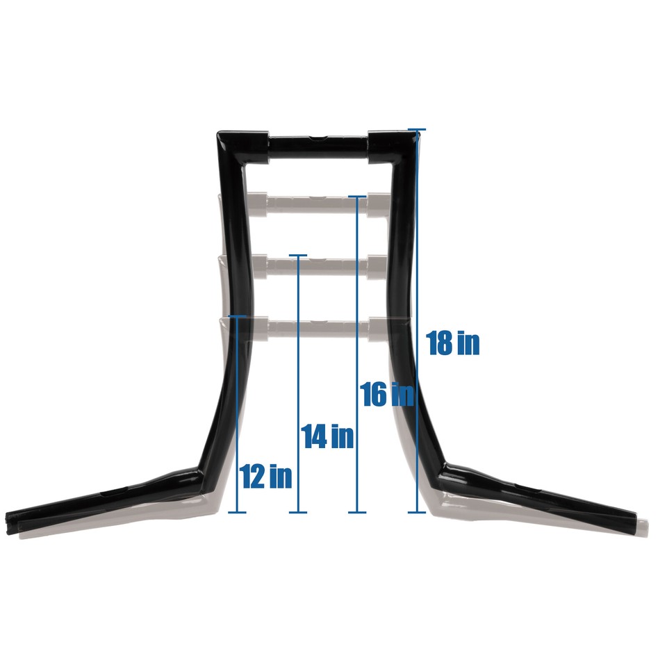 12" 14" 16" 18" APE Hanger Handlebar FAT 1-1/2" DNA Monster Bars For ...