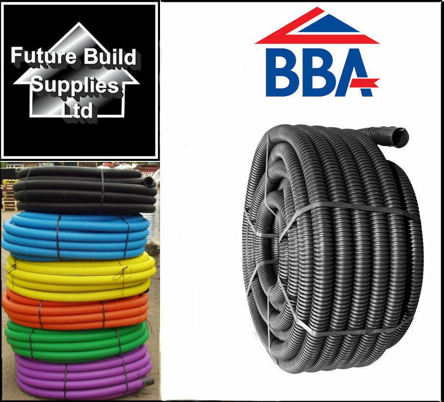Twinwall Cable Ducting with Drawstring Black, Blue, Yellow, Green ...
