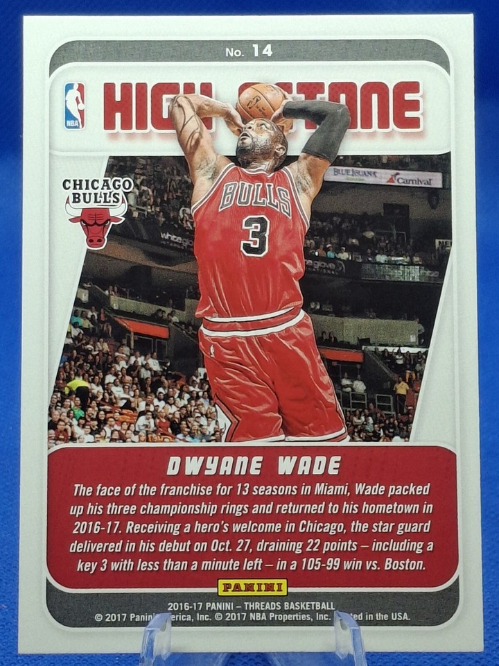 2016-17 Panini Threads High Octane Dwyane Wade #14 | eBay