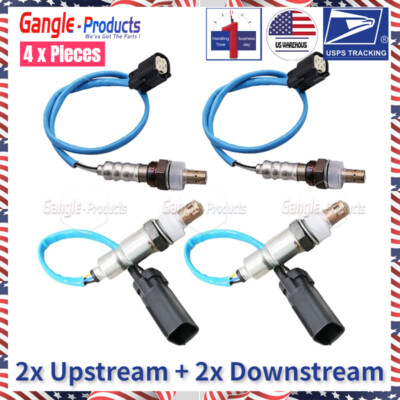 4pcs Upstream & Downstream O2 Oxygen Sensor for 2011-2014 Ford Edge 3 ...