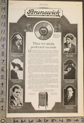 1920 BRUNSWICK BALKE COLLENDER PHONOGRAPH RECORD MUSIC OPERA ORCHESTRA ...
