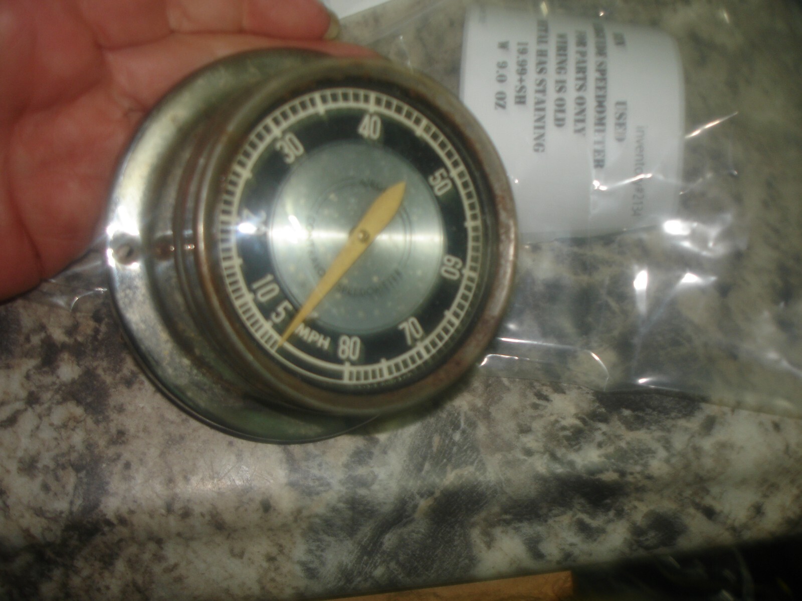 Vintage Airguide Speedometer 0-80mph used parts only Bin 2002 | eBay