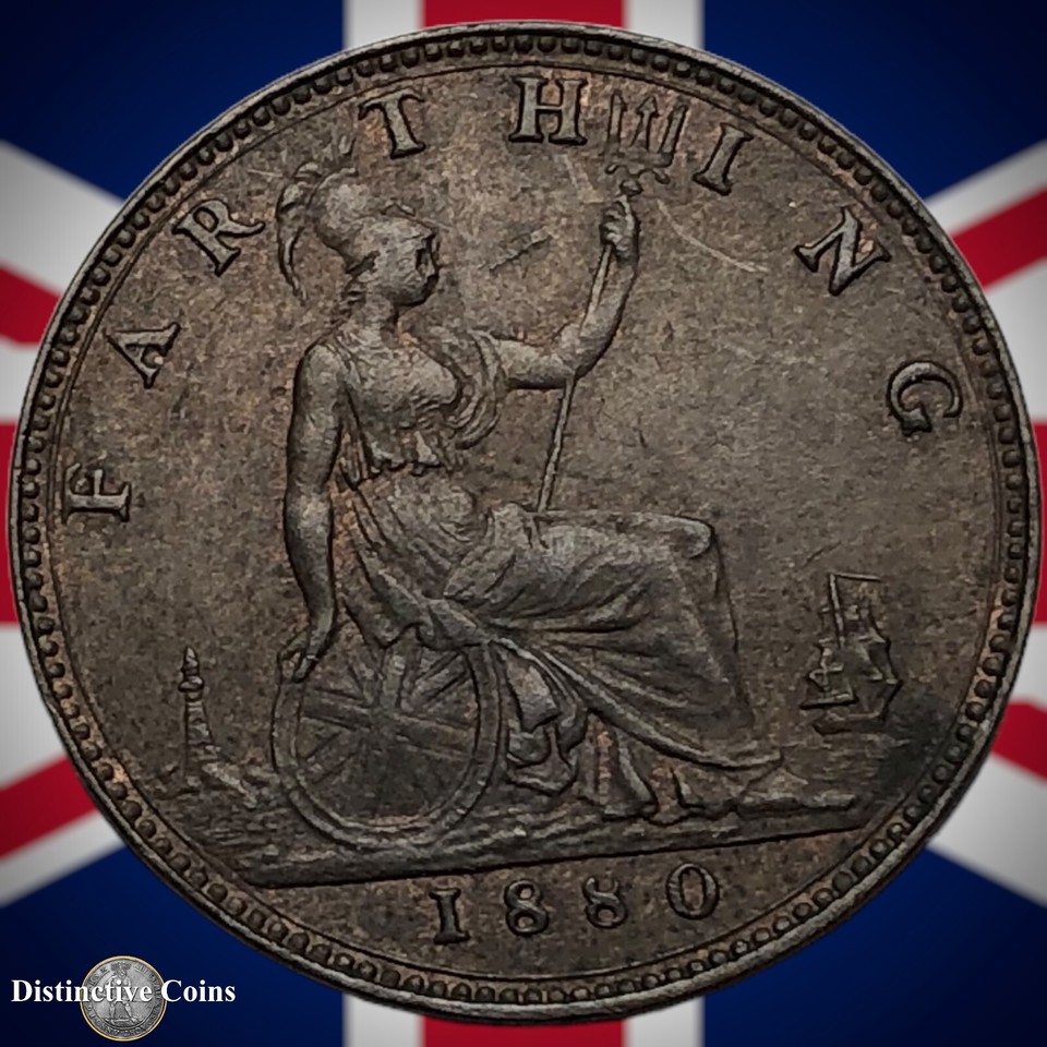 Great Britain 1880 Farthing 1/4d GB3839 | eBay