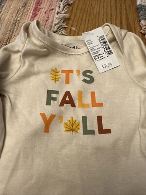 Bundle Baby Place One Piece Long Sleeve NWT It’s Fall You All 0-3 | eBay