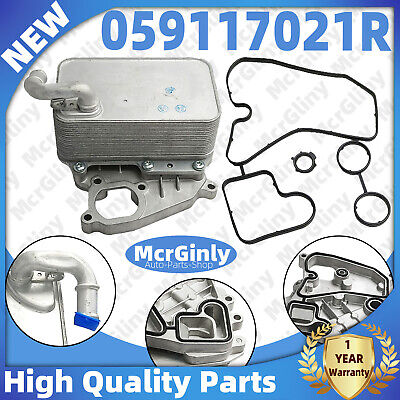 Engine Oil Cooler +Gasket #059117021R For VW Touareg AUDI A4 A5 A6 A8 ...