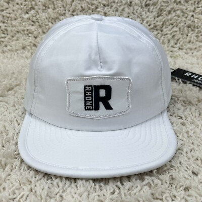 Rhone White Snapback Legend R Patch Hat Cap Style Performance NWT | eBay