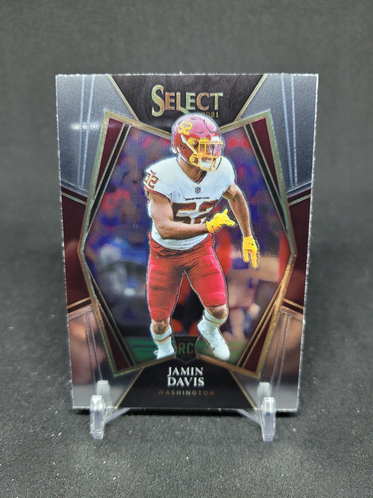 Jamin Davis 2021 Panini Select Football PREMIER LEVEL RC ROOKIE No. 187 ...