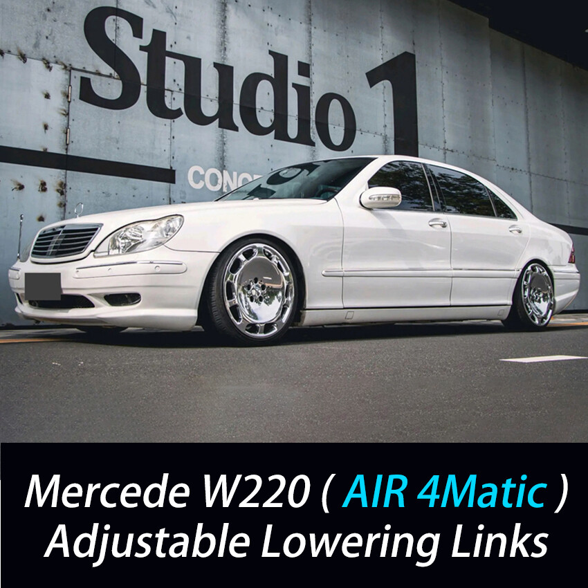 FOR MERCEDES S CLASS W220 S320 S430 S500 AIR 4MATIC Adjustable Lowering ...
