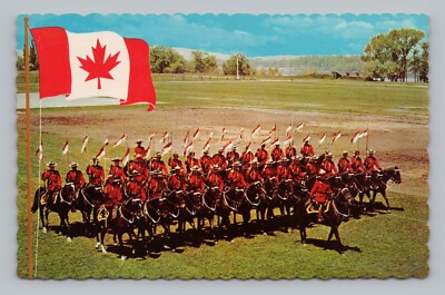 Postcard Musical Ride Royal Canadian Mounted Police Mounties on Horses ...
