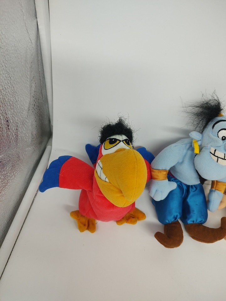 Disney Store Jafar Abu Genie Iago Plush Aladdin Stuffed Toy | eBay
