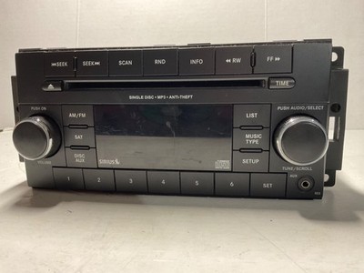 07-14 Dodge Chrysler Jeep CD Player MP3 SIRIUS RADIO P05091163AC AUX ...