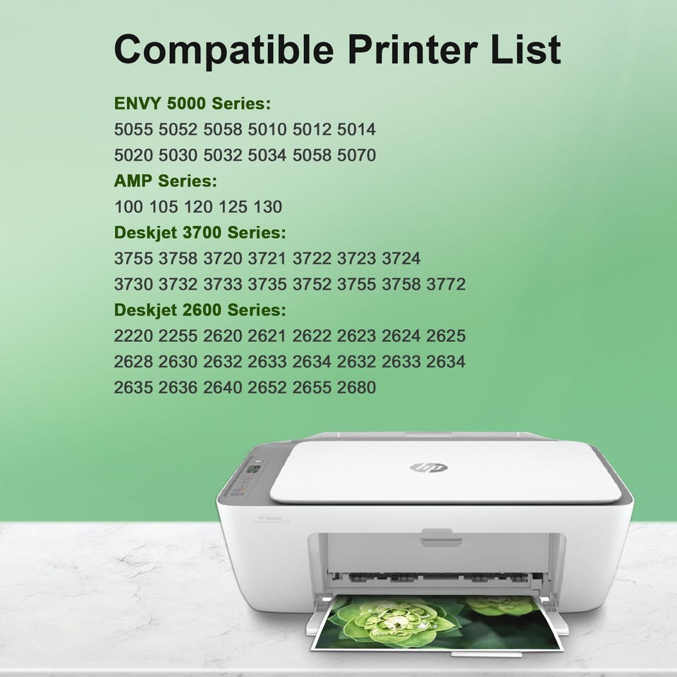 65 XL Ink Cartridge For HP 65XL Ink ENVY 5000 5055 5052 Deskjet 2600 ...