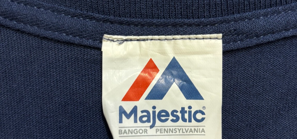 Washington Capitals Majestic Mens NHL T-Shirt Blue Graphic Long Sleeve ...