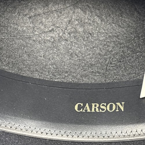 Bailey Carson Black Cowboy Hat 100% Wool 7 Made In USA 56 Style 4537 ...