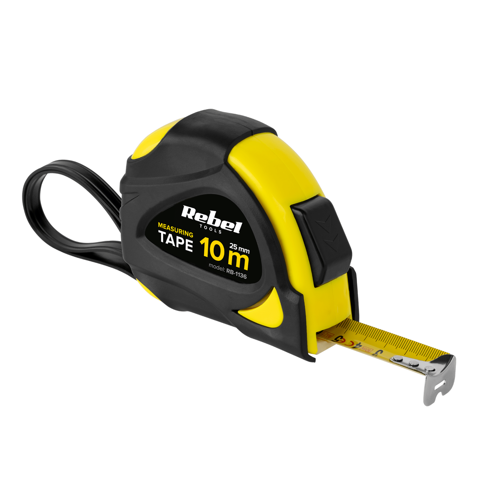 REBEL® 10m / 10meter Maßband - Rollmaßband Bandmaß Messband Rollmeter m ...