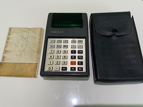 Decimo Super Vatman SS II Vintage 1970s Calculator With Case and ...