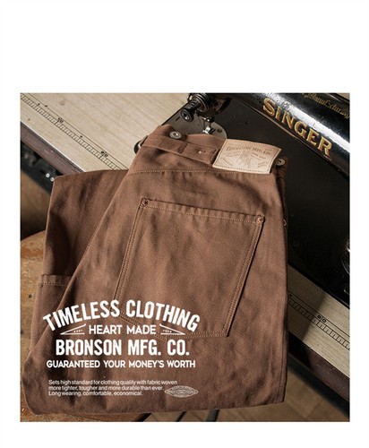 Retro Work Pants High Waist Loose Fit Workwear Trousers Brown | eBay