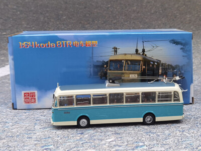 1:64 SKODA 8TR Retro Trolleybus Bus Beijing Bus Model 115 Road carmodel ...