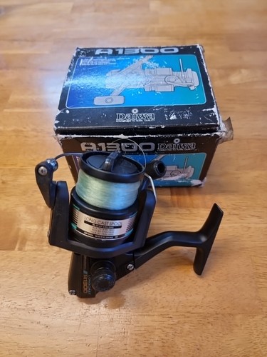 Daiwa A1300 Long Cast Graphite Spin Reel with box and manuals Great ...