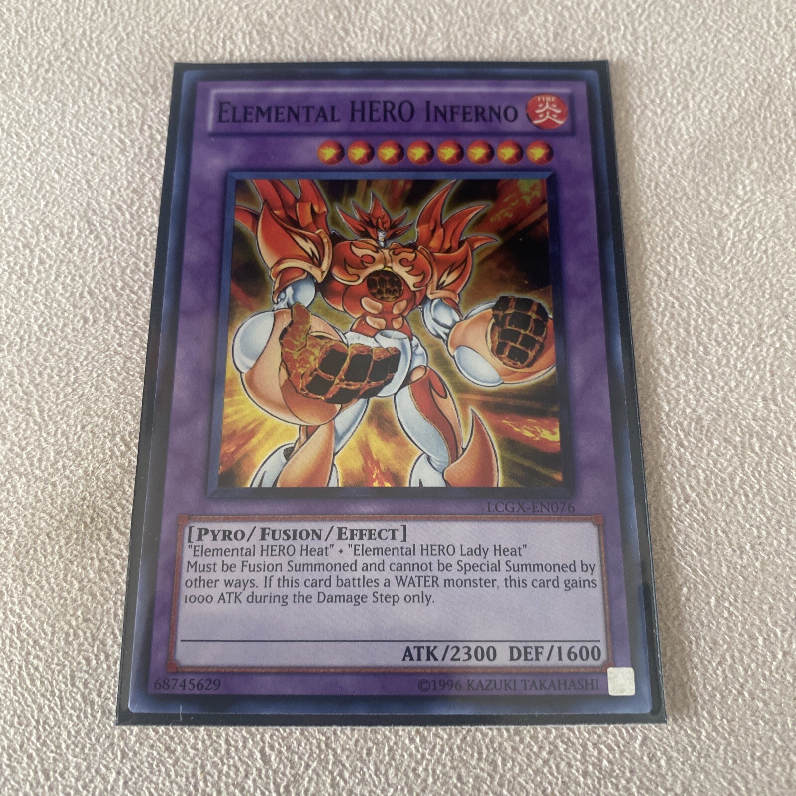 Elemental HERO Inferno LCGX-EN076 Super Rare NM Unlimited Yughioh! | eBay