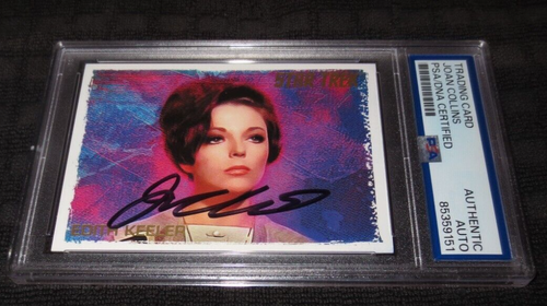 Joan Collins Star Trek signed autographed card PSA City of the Edge of ...