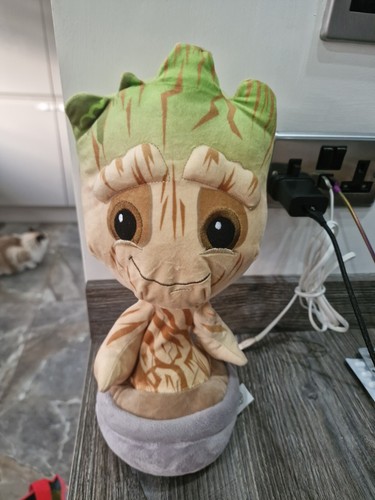 OFFICIAL MARVEL GUARDIANS OF THE GALAXY GROOT IN POT 12" PLUSH SOFT TOY ...