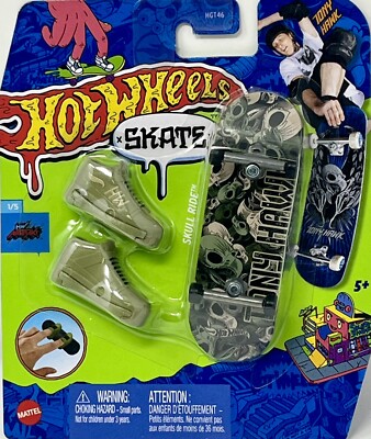 Hot Wheels Skate Skull Ride 1/5 Tony Hawk Finger Boards with Shoes | eBay