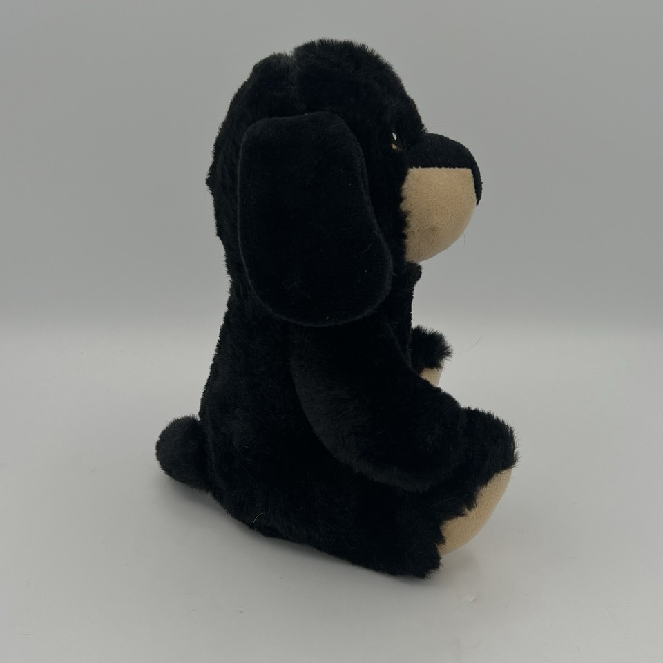 Kids Calplush Hound Dog black/tan 8” Plush Floppy Ears Stuffed Animal ...