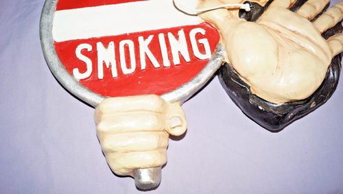 Stop Sign No Smoking Police Cop Large Wall Plaque 3D Gas Station Man ...