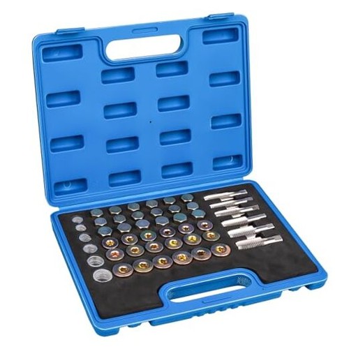114PCS Oil Pan Drain Plug Repair Kit, Oil Drain Plug Removal Thread ...