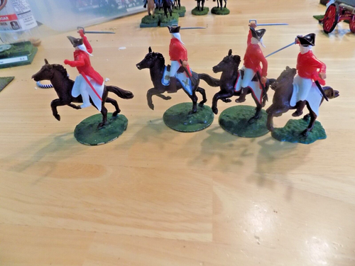 4 Transogram 1/32 AWI War Independence MTD Redcoats British (Oct ...