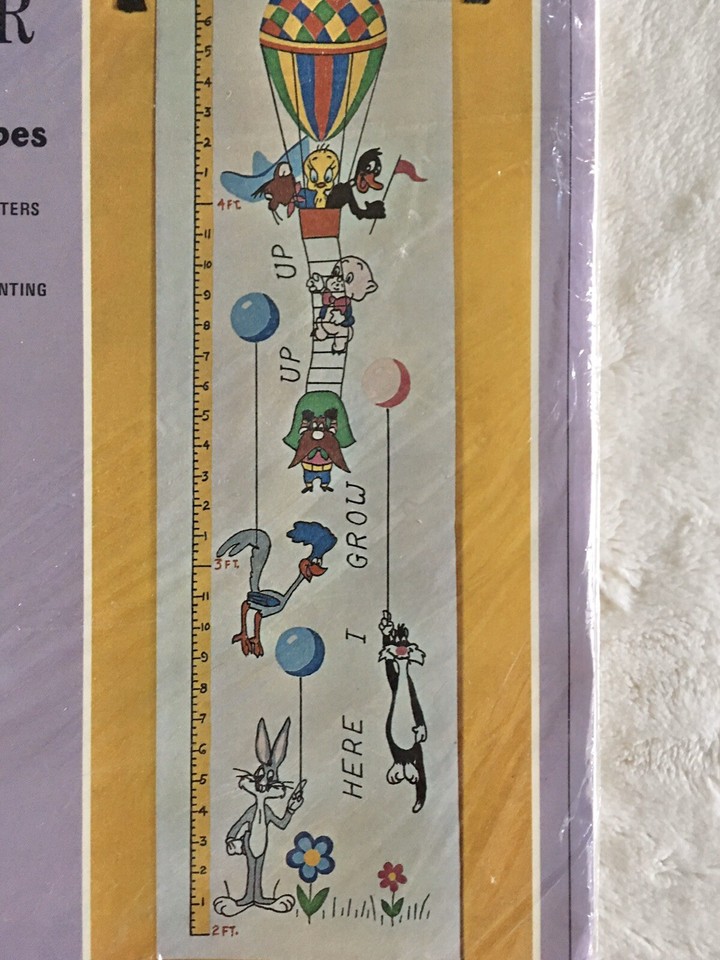 NIOP VTG WARNER BROS LOONEY TOONS CHARACTERS PAINT & EMBROIDER GROWTH ...