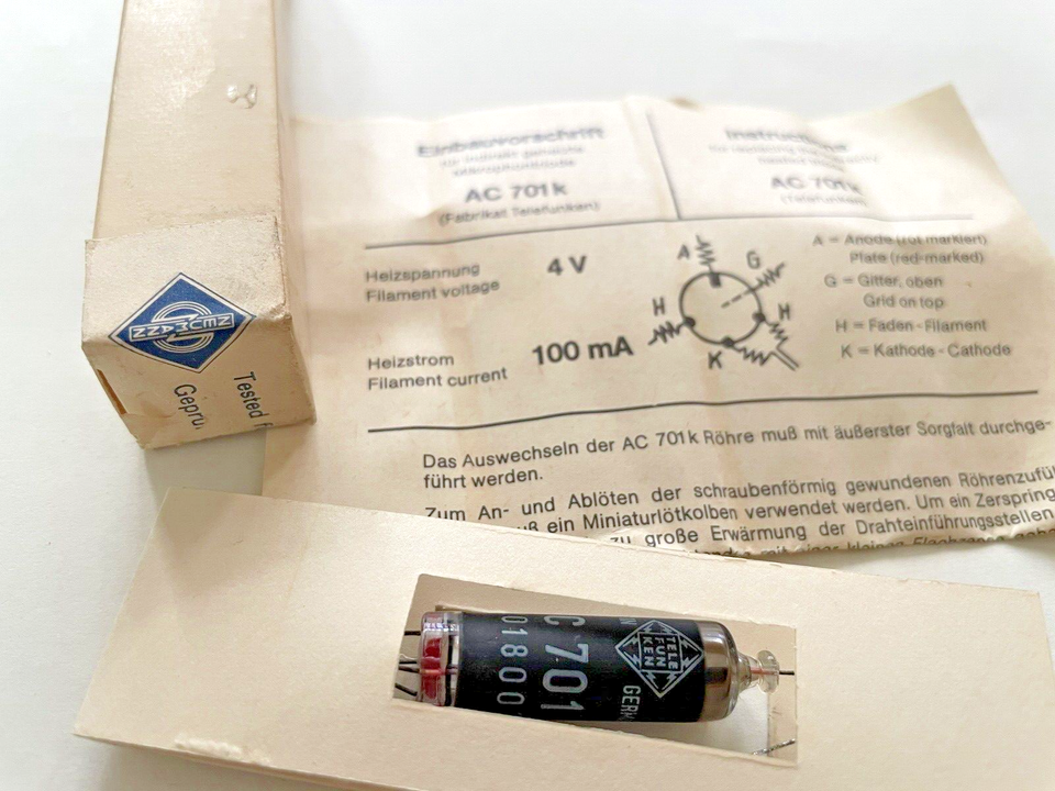 Telefunken AC701 Tube (NOS) | eBay