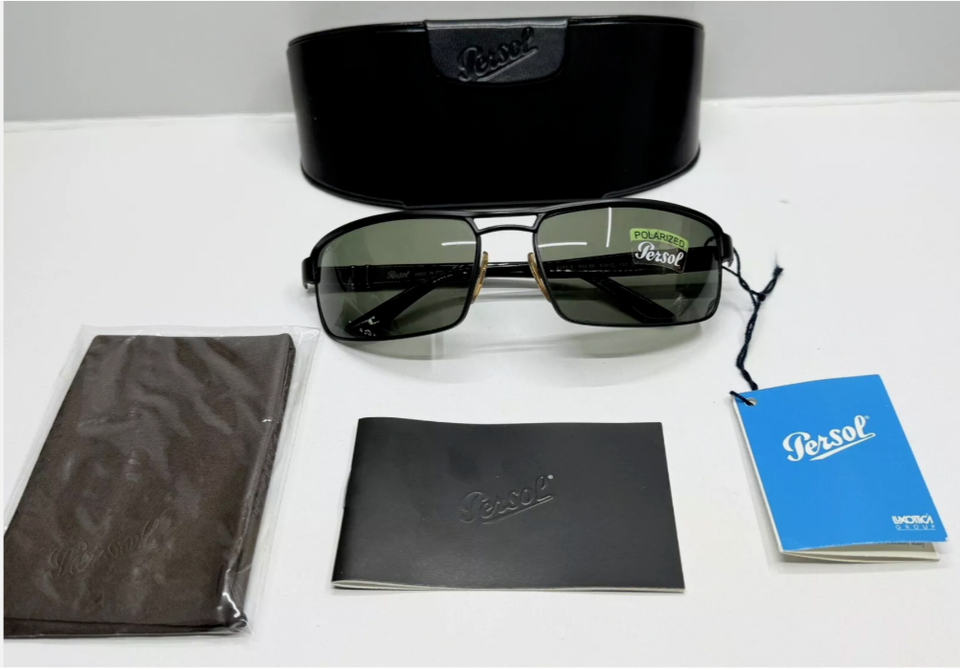 PERSOL PO 2244-S Black Polarized Sunglasses James Bond 007 Casino ...