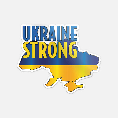 Ukraine Strong Support Flag Car Bumper Vinyl Sticker Decal | eBay