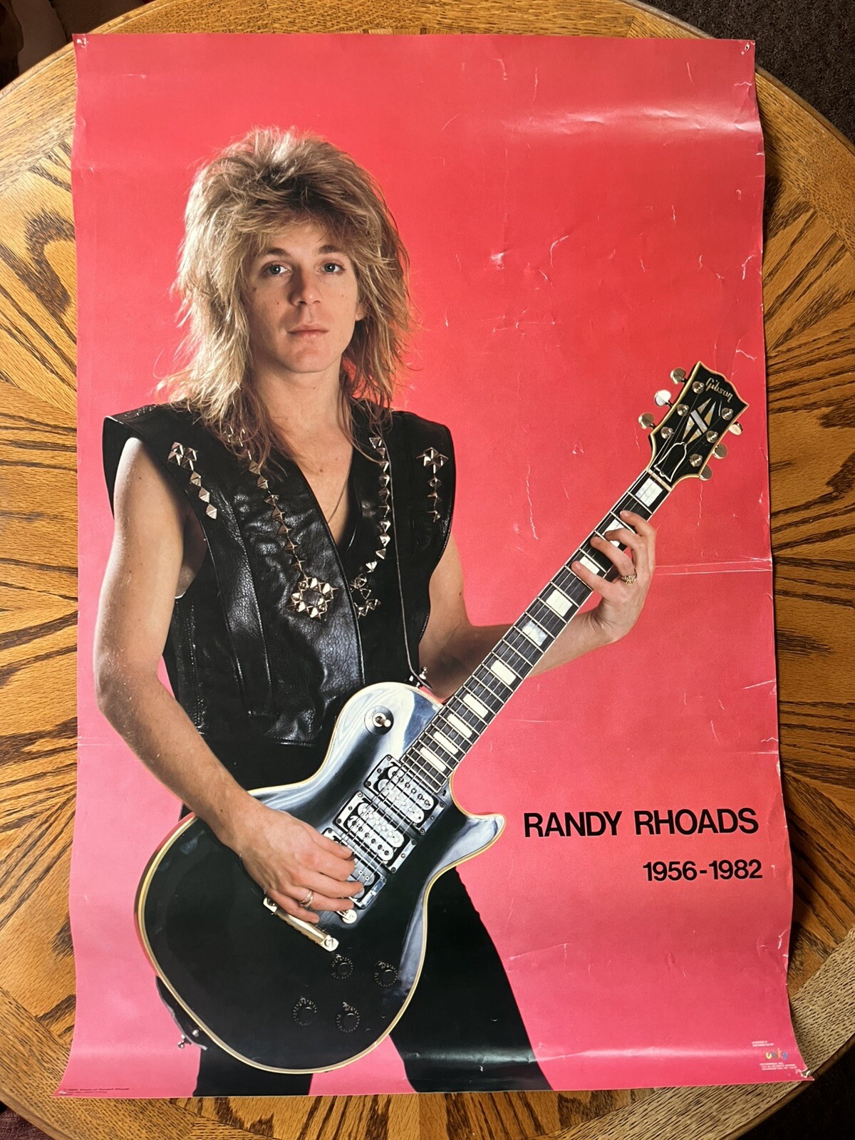 Vintage 1985 Randy Rhoads Memorial “Funky” Poster 22 1/2 X 34in Ozzy ...