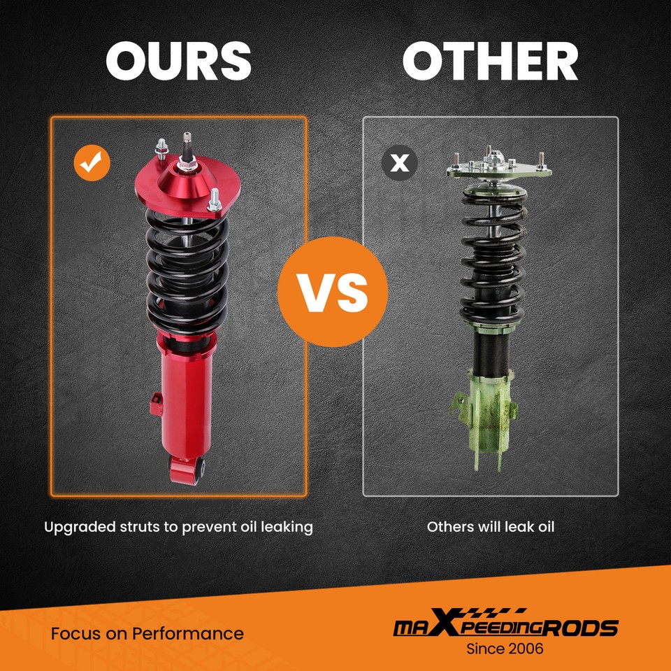 4x for MX5 Suspension Coilover Kit Adjustable for Mazda MX-5 Mk1 NA ...