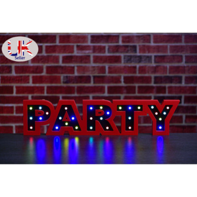 Multicoloured Groovy LED Party Light OR LED Disco Light Battery ...