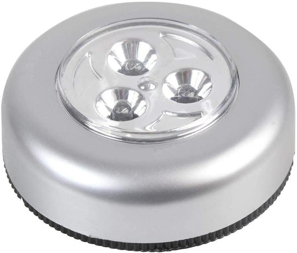 LED Push Light Touch Self-Stick On Click Button Spot Tap Lamp | eBay