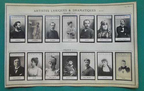 1900 (14) PORTRAIT PHOTOS - French Opera Singers Actors Melba Meyer ...
