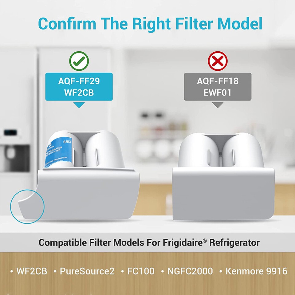 Refrigerator Water Filter, Replacement for WF2CB, PureSource2, 1 Pack ...