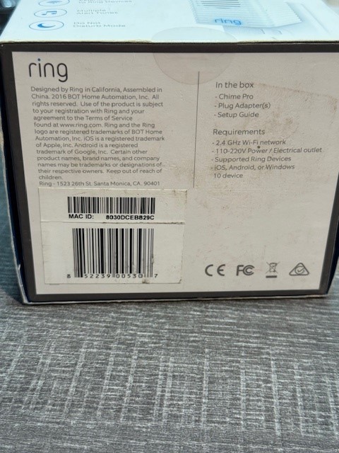RING CHIME PRO Wi-Fi Extender Network And Chime Ring Devices, New ...